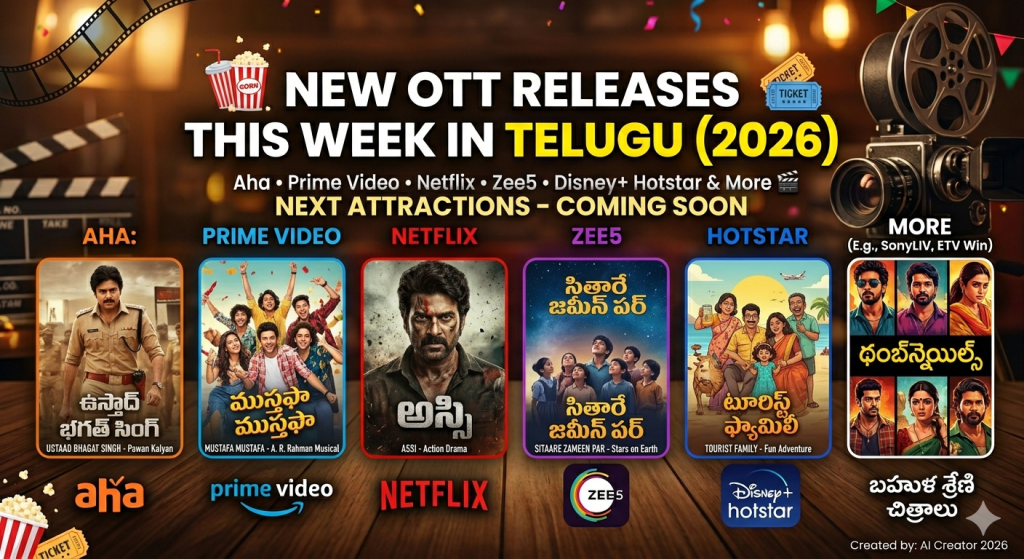New OTT Releases This Week in Telugu (2026) — Aha, Prime Video, Netflix ...